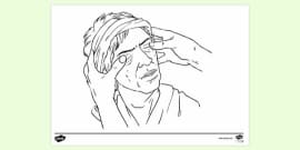 FREE! - Healed Man Colouring Sheet | Colouring Sheets | Primary