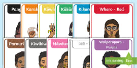 Te Reo Māori Colours Flashcards | New Zealand ECE + Primary