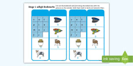 Stage 1 satpin Bookmarks (teacher made) - Twinkl