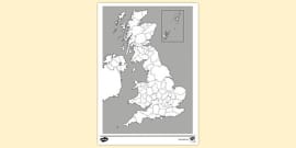 FREE! - United Kingdom Map with Belfast Colouring | Colouring Sheets
