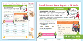 👉 French Present Tense Regular -IR Verbs Worksheet