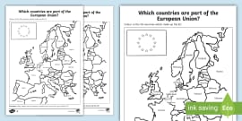 Name the European Country Activity (teacher made) - Twinkl