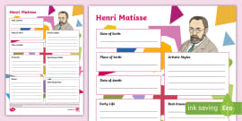 FREE! - Henri Matisse Postcards (teacher made) - Twinkl