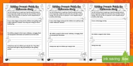 Halloween Writing Prompts for 3rd-5th Grade (teacher made)