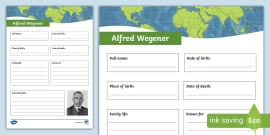 Alfred Wallace Fact File Template (teacher made) - Twinkl