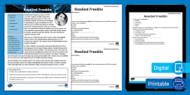 Significant People: Rosalind Franklin (teacher made)