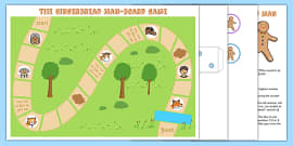 The Gingerbread Man Race Board Game