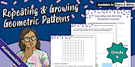 Geometric Patterns Grade 4 Worksheets - Twinkl South Africa