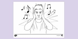 FREE! - Loud Speaker Colouring | Colouring Sheets - Twinkl