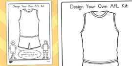 Design Your Own: Blank Football Jersey Template | Twinkl