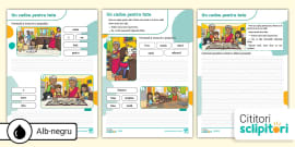 Diverse tipuri de case – Fișă de citire și scriere clasa I