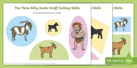 The Three Billy Goats Gruff CVC Word Building Activity Sheet