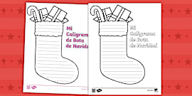 Caligrama: Flor (Teacher-Made) - Twinkl