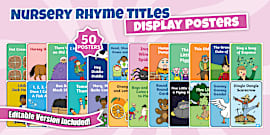 Nursery Rhyme Display Board Pack | Twinkl
