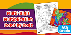 Fourth Grade 2-Digit by 2-Digit Multiplication Halloween