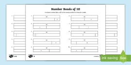 Bar Modelling Number Bonds to 100 Differentiated Worksheet / Worksheet Pack