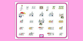 Twinkl Phonics Level 3 Sight Words and Sound Mat - Twinkl