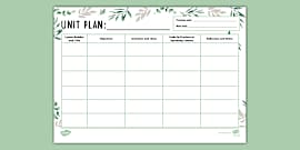 Muted Botanical Themed Daily Calendar (teacher made)