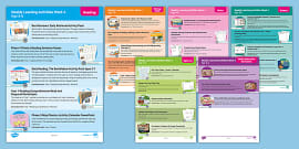 Weekly Learning Activities Pack Week 1 Age 5-6 - Twinkl