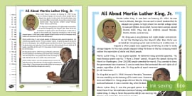4th Grade | Martin Luther King Jr. | Reading Comprehension