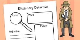 Dictionary Detective Worksheets (Teacher-Made)