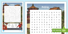 Beijing Mind Map (teacher made) - Twinkl