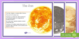 Planets of the Solar System Fact Cards | Planet Notes