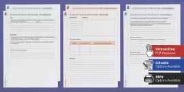 Risk Assessment Worksheet | Science Practical Skills |Beyond