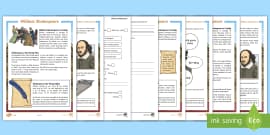 KS2 William Shakespeare Word Search