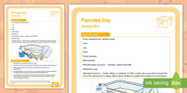 Pancake Day Word Mat (teacher made) - Twinkl