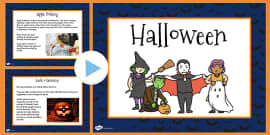 Halloween Informative PowerPoint (teacher made)