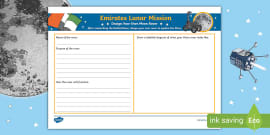 Emirates Lunar Mission: Rashid Rover - Word Find - Twinkl