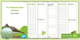 National Parks of Wales: Map (teacher made) - Twinkl