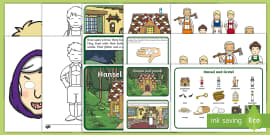 Hansel and Gretel Word and Picture Matching Activity