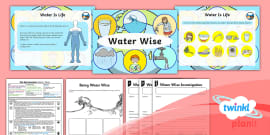 Water Wise Pledge Worksheet (teacher made) - Twinkl