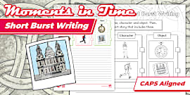 Hot Air Balloon Writing Template - Twinkl