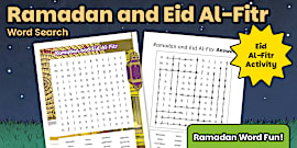 Grade 3 Ramadan Word Search