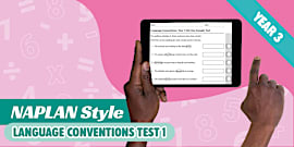 Year 3 NAPLAN-Style Language Conventions Test 6 Digital Form