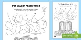 Taflen Lliwio Mr Urdd / Mr Urdd Colouring Sheet
