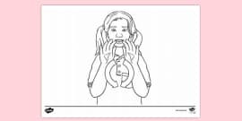 FREE! - BSL Sleep Colouring | Colouring Sheets - Twinkl