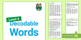 Level 3 / Phase 3 Word Booklet (teacher made)
