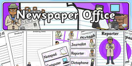 Newspaper Office Role Play Desk Cards (teacher made)