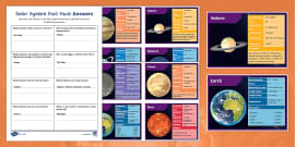 Learning Passport: All About The Solar System Checklist