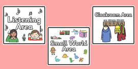 👉 Classroom Area Signs (teacher made)
