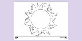 FREE! - Sun Hat Colouring Sheet | Colouring Sheets | Twinkl