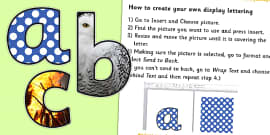 👉 Large Printable Letters for Banners - Primary Resources