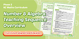 NZ Maths Planning Template