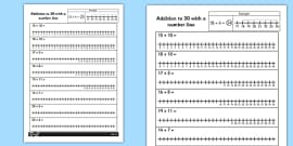 Addition to 30 Worksheet / Worksheet (Hecho por educadores)