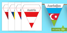 Euro 2020 Country Flag Bunting | Euro Bunting (teacher made)