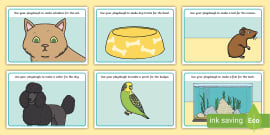 Pets Playdough Mats (teacher made) - Twinkl